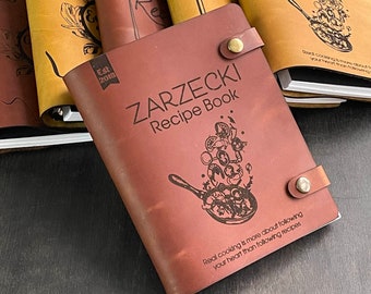Leather Recipe Book - Etsy