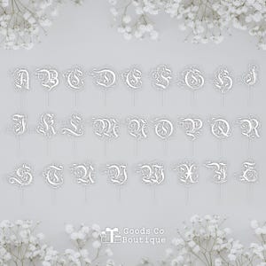 Acrylic Initial Cake Topper, Custom Acrylic Cake Topper With Letters ...