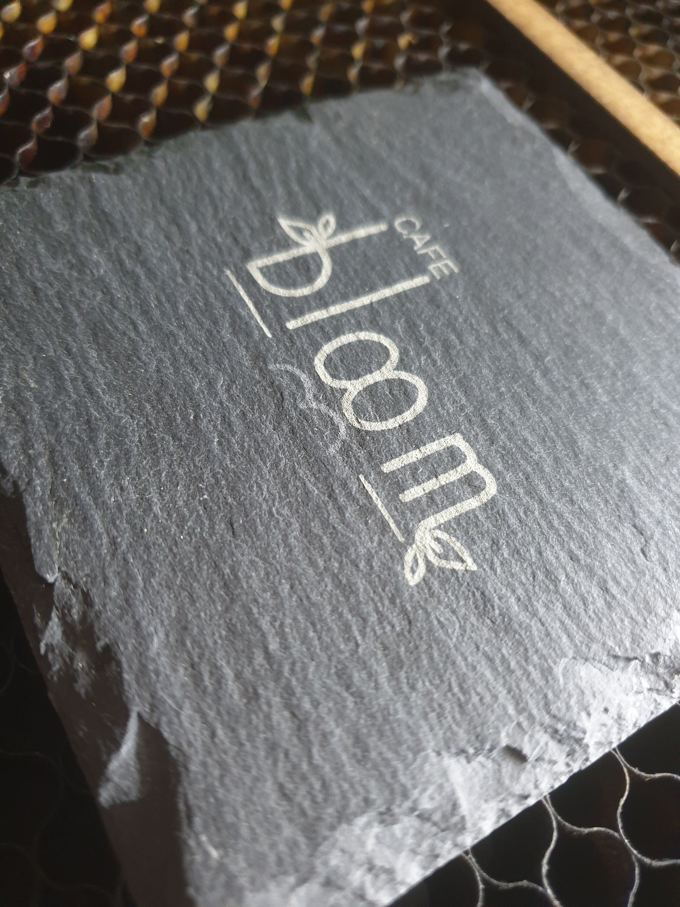 Coaster Set Wood Bamboo Cork Slate Stone Individual Engraving Flower of ...
