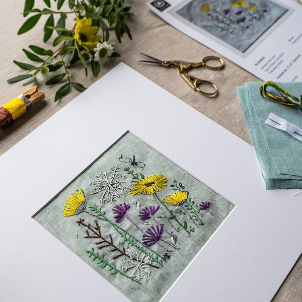 Stamped Embroidery Kits - Etsy