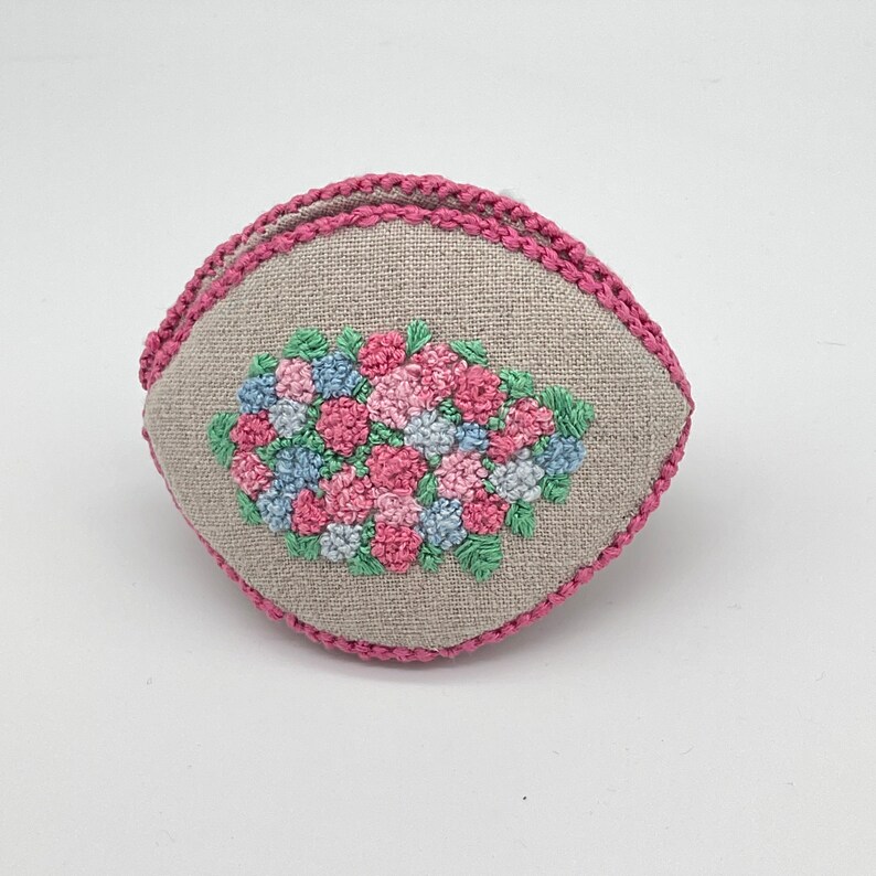 Pink and Blue Floral Thimble Pip DIY Kit Pinch Purse Flower - Etsy