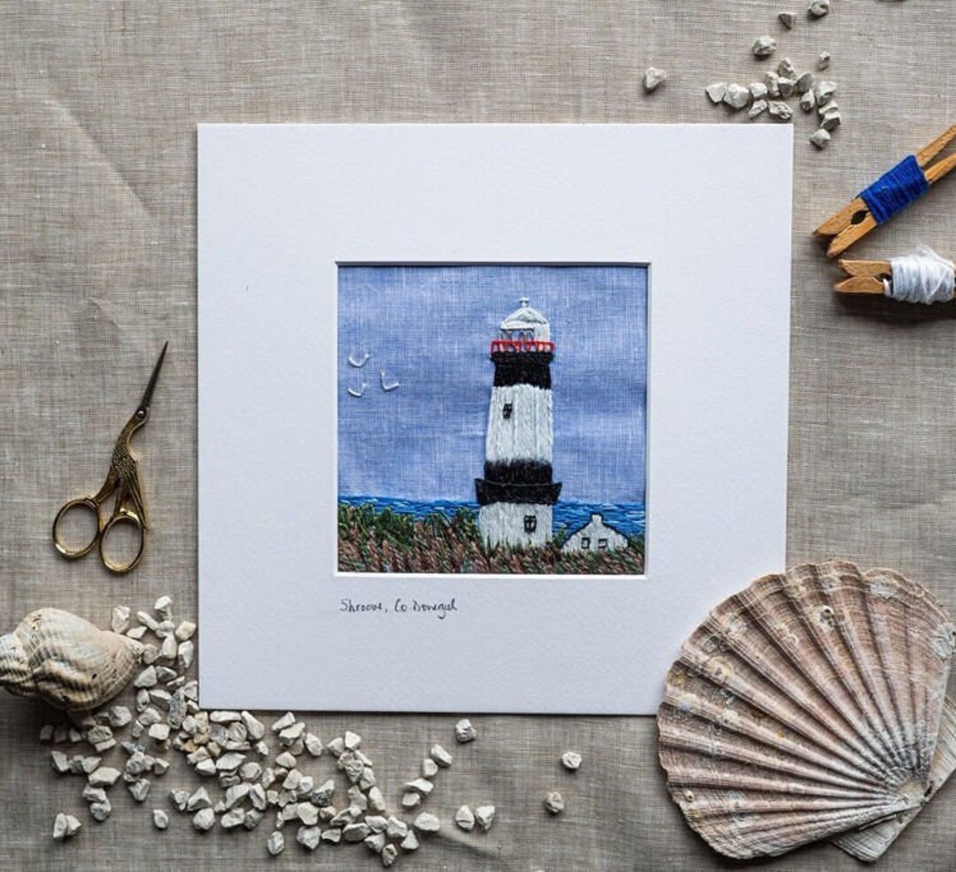 Ireland "shroove" Lighthouse Embroidery Kit | Irish Lighthouses | Co ...