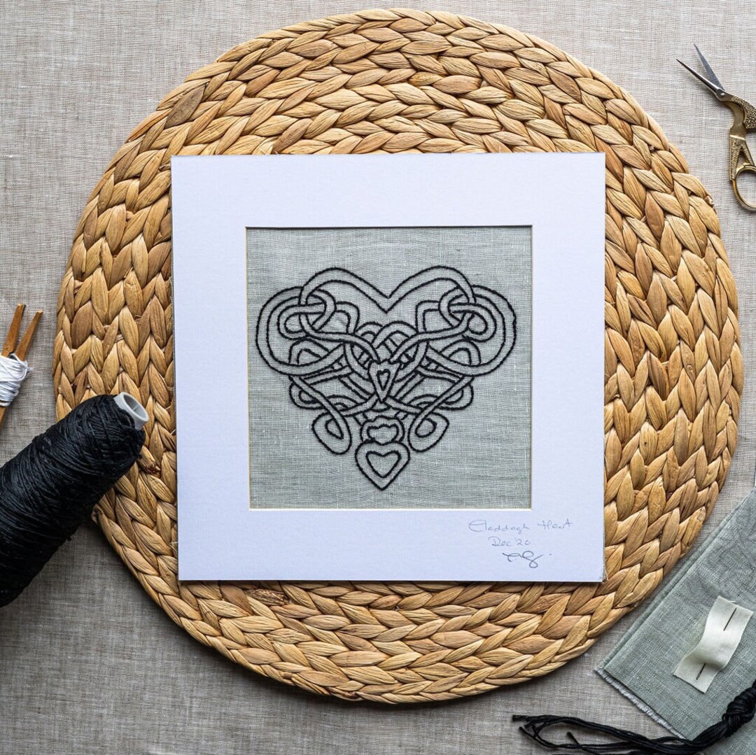 Celtic Claddagh Heart, DIY Embroidery Kit, Craft Kit - Etsy