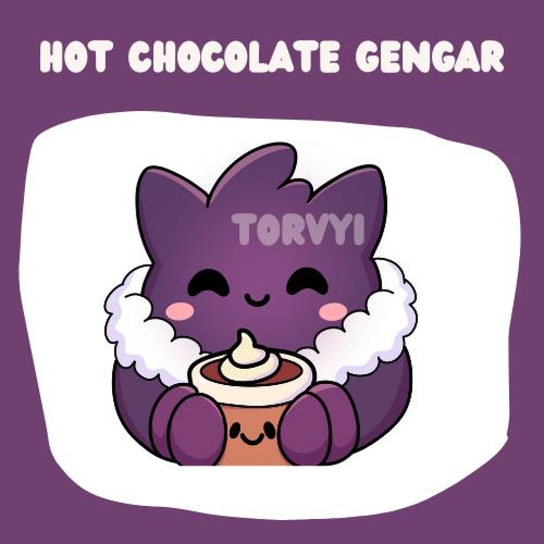 Hot Chocolate Gengar Emote - Etsy