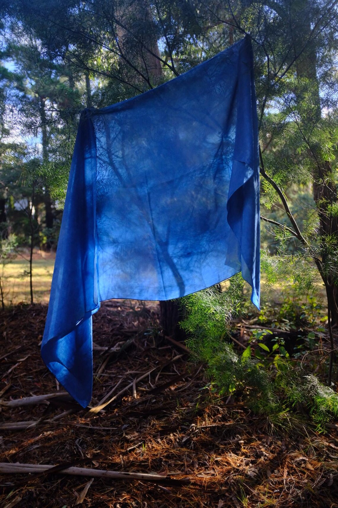 Pure Silk Indigo Siren Sarong - Etsy