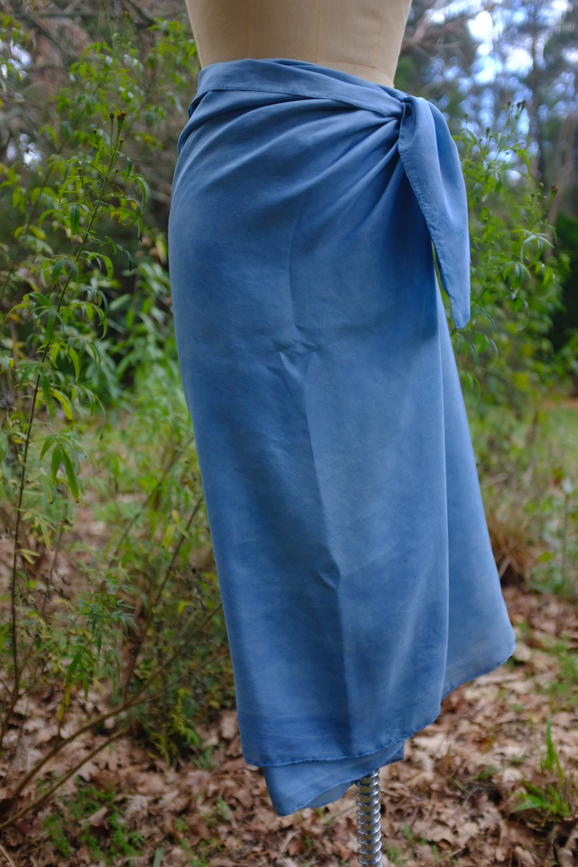 Pure Silk Indigo Siren Sarong - Etsy