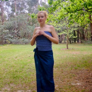 Pure Silk Indigo Siren Sarong - Etsy