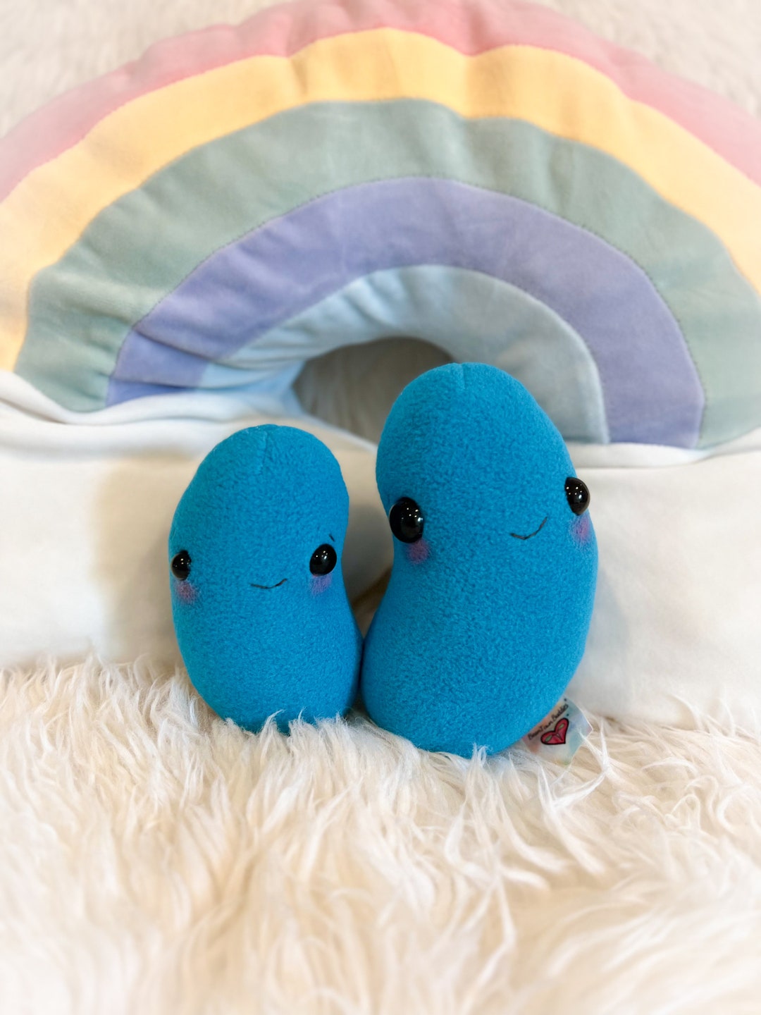Beantown Buddies Oli: Baby Bean Plush - Kawaii Jelli Bean Toy - Etsy
