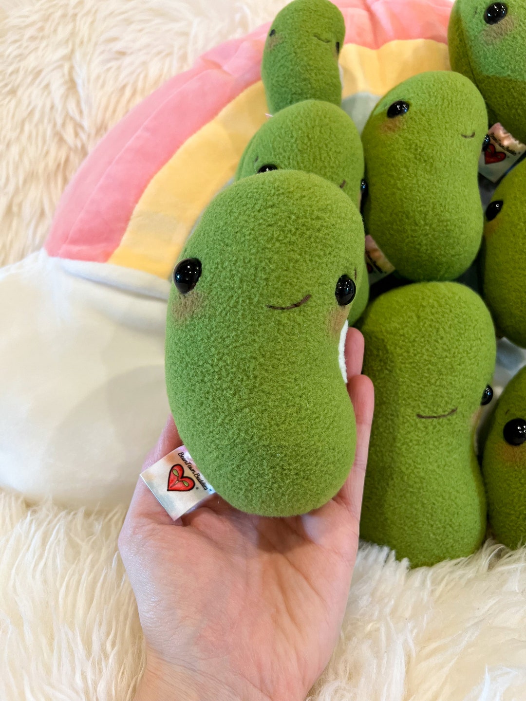 Beantown Buddies Bean Plush Edamame Bean Tiny Bean Soy - Etsy