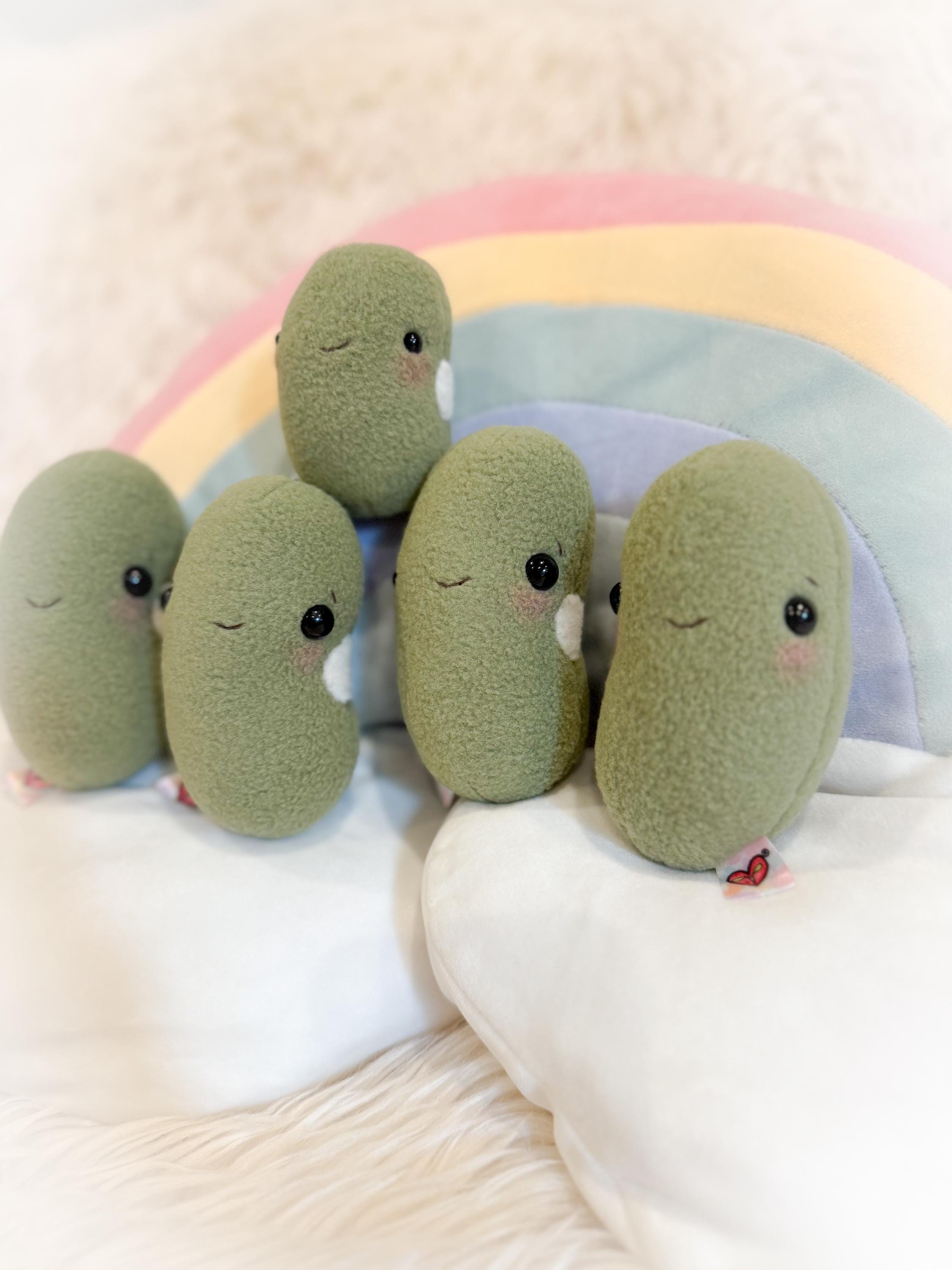 Kawaii Bean Plush: Beantown Buddies Edamame Soy Bean Plushie - Etsy