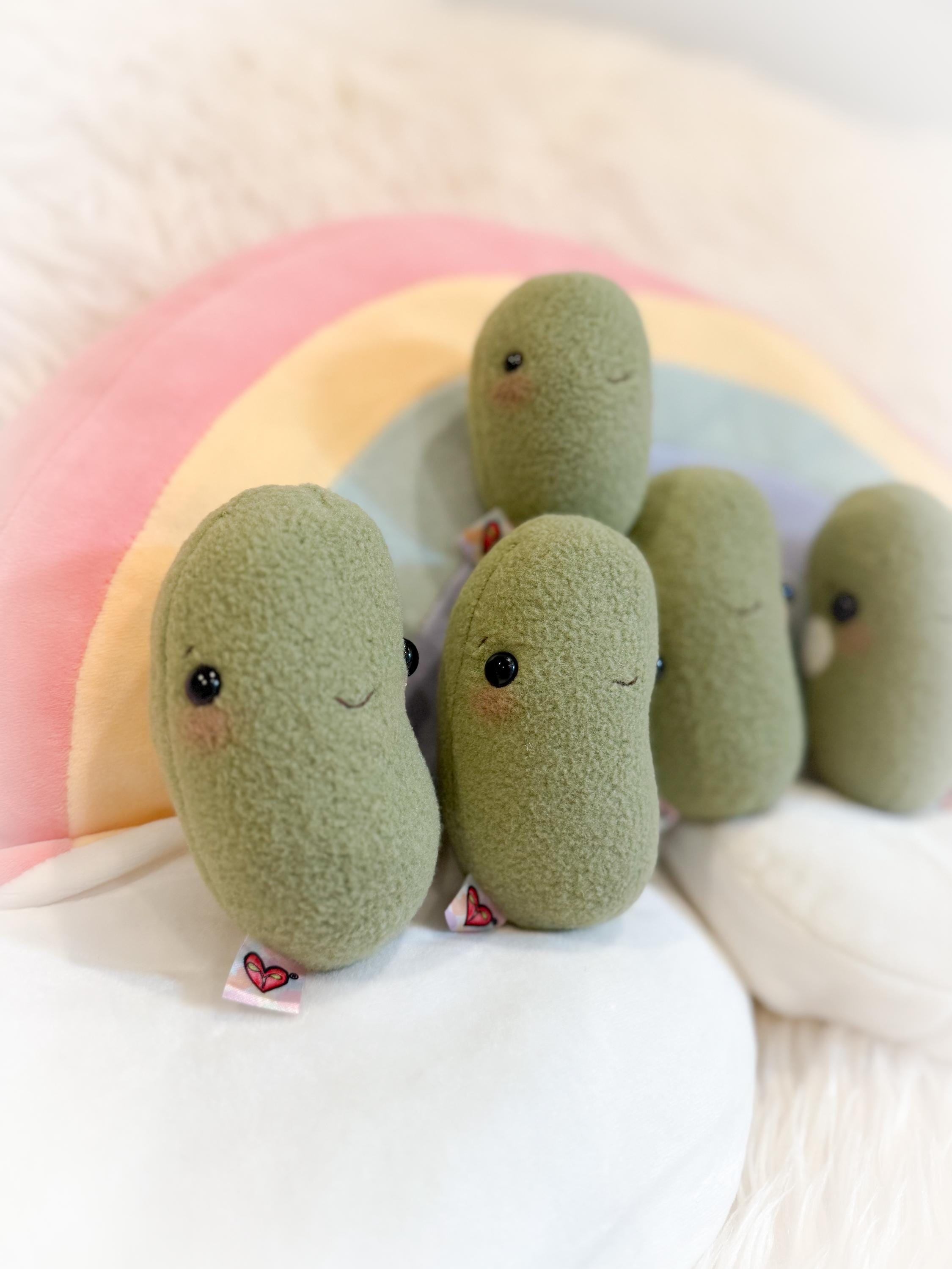Kawaii Bean Plush: Beantown Buddies Edamame Soy Bean Plushie - Etsy
