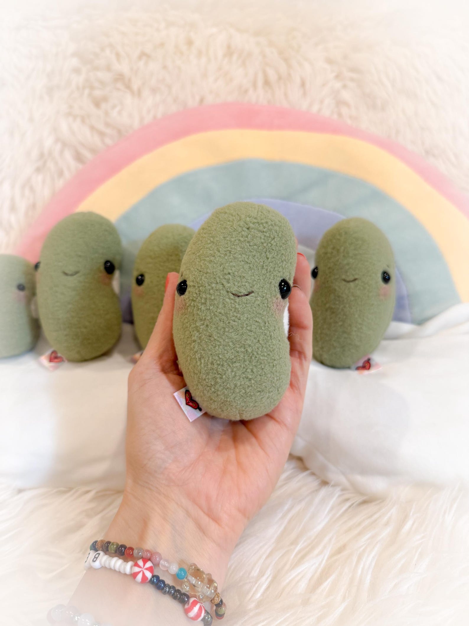 Kawaii Bean Plush: Beantown Buddies Edamame Soy Bean Plushie - Etsy