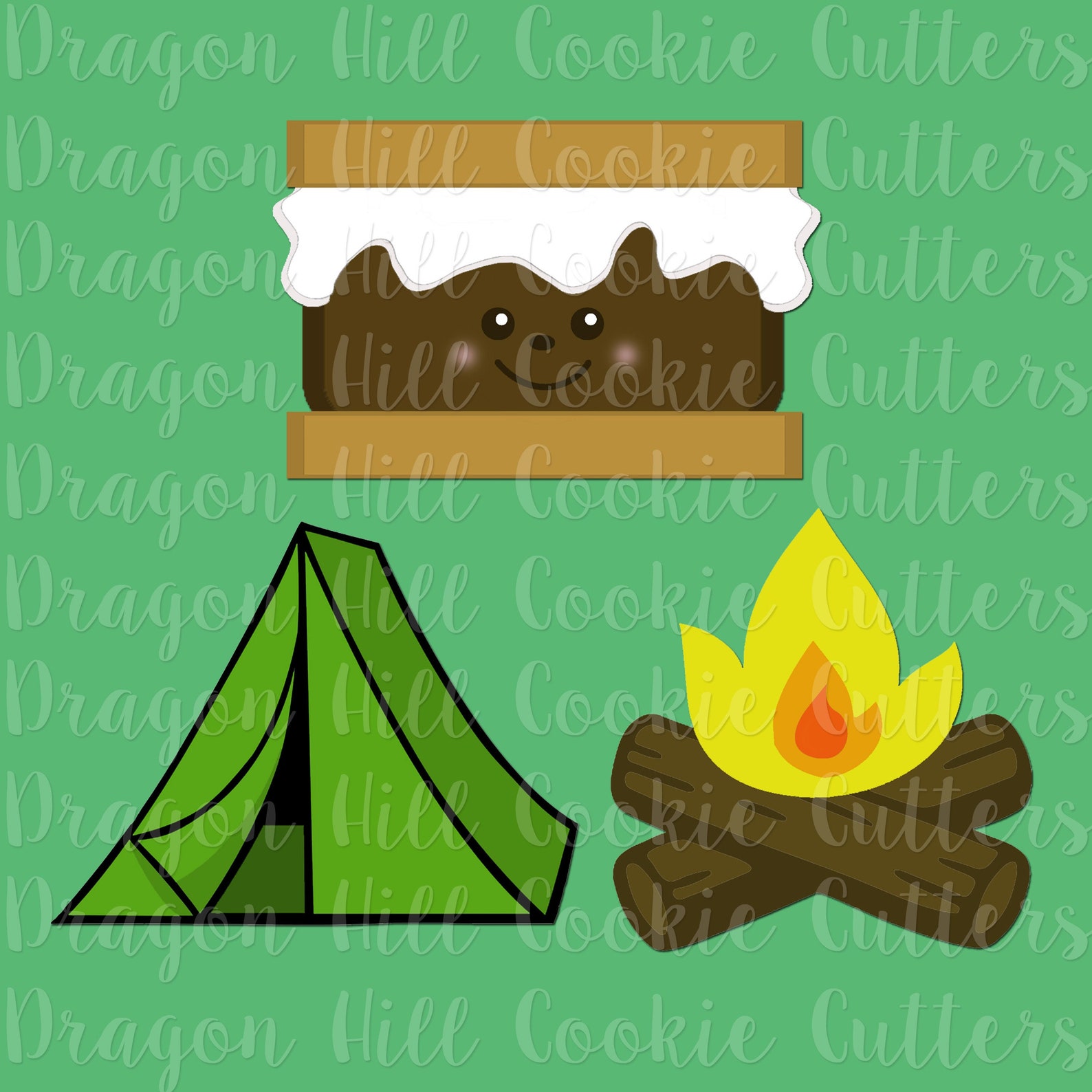 Camping Cookie Cutter Glamping Cookie Cutter Tent Cookie - Etsy