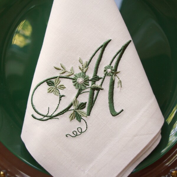 Monogram Napkins - Etsy