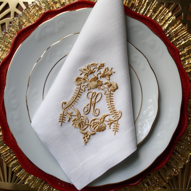 Monogram Napkins - Etsy