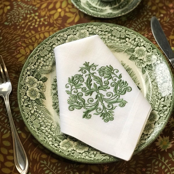 Embroidered Napkins - Etsy