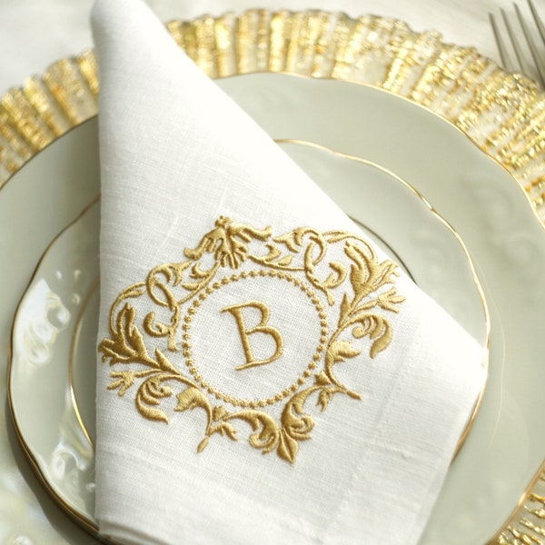 Monogram Napkins - Etsy