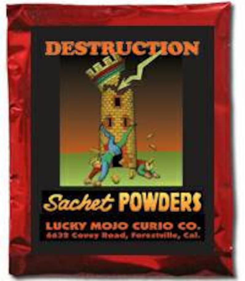 Genuine Lucky Mojo Destruction Oil Sachet Powder Incense | Etsy