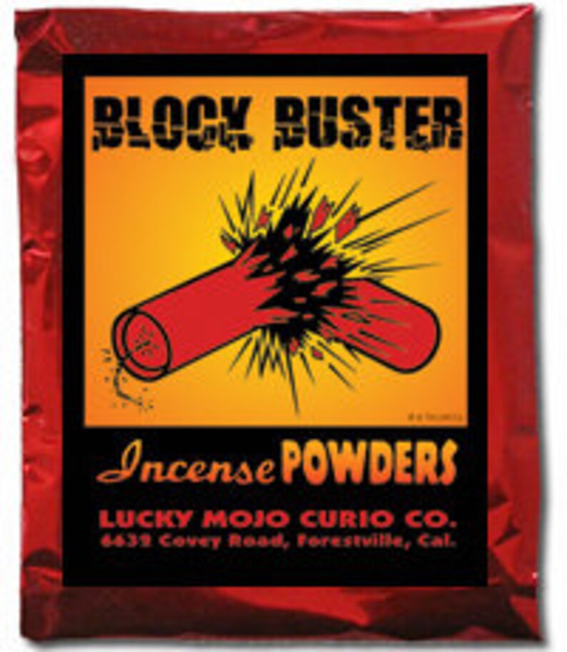 Genuine Lucky Mojo Block Buster Oil, Sachet Powder, Bath Crystals, or ...