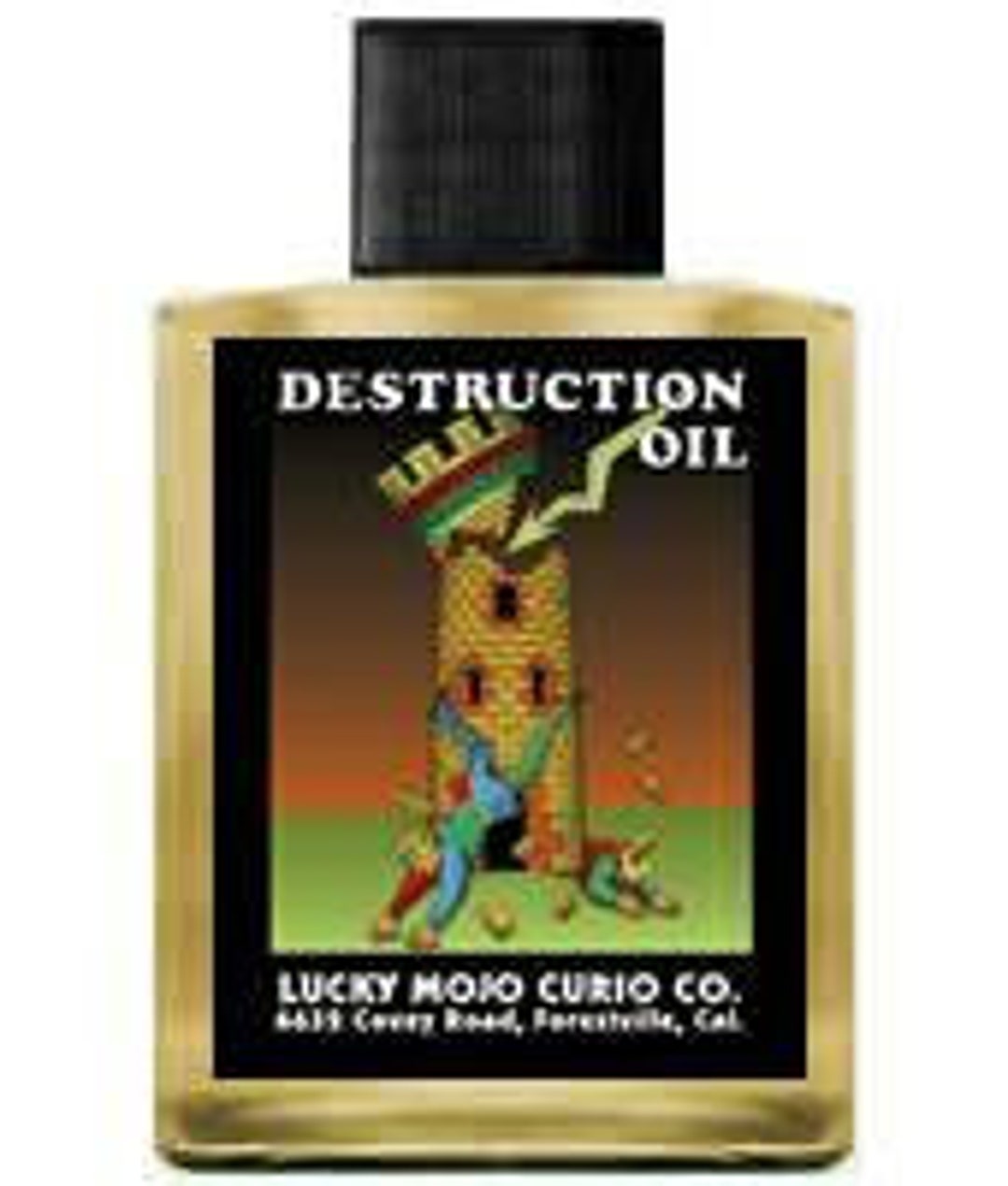 Genuine Lucky Mojo Destruction Oil, Sachet Powder, Incense Powder, and ...