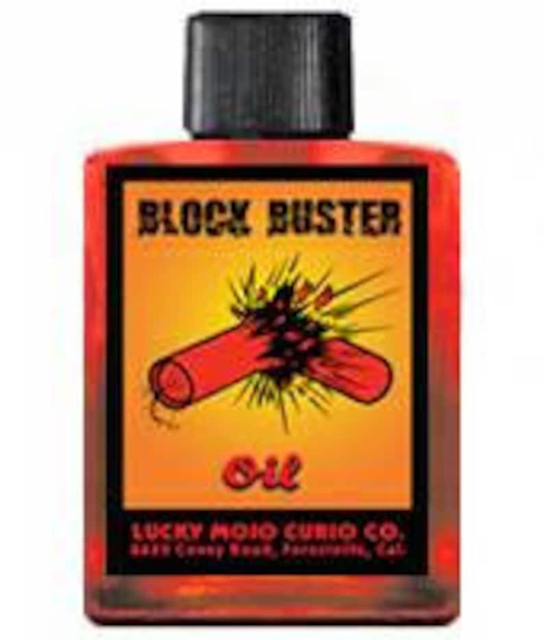 Genuine Lucky Mojo Block Buster Oil, Sachet Powder, Bath Crystals, or ...