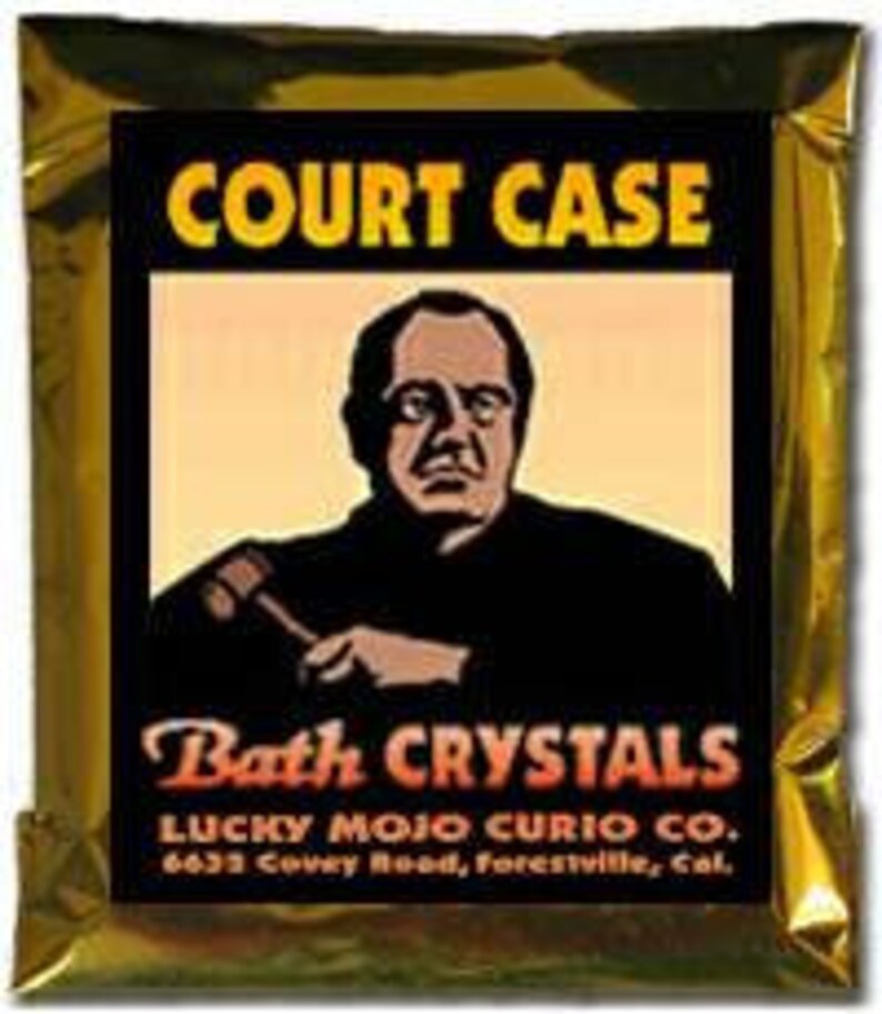 Genuine Lucky Mojo Court Case Oil, Sachet Powder, Incense Powder, and ...