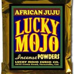 Genuine Lucky Mojo African Juju Oil, Sachet Powder, Incense Powder, and ...