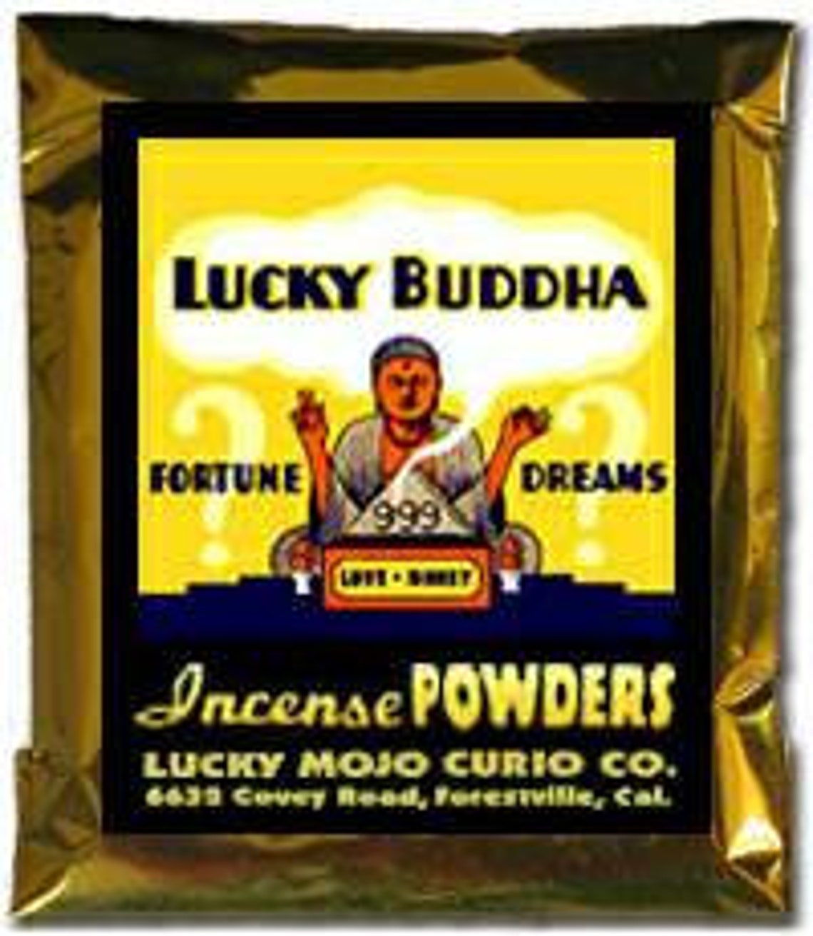 Genuine Lucky Mojo Lucky Buddha Oil Sachet Powder Incense - Etsy