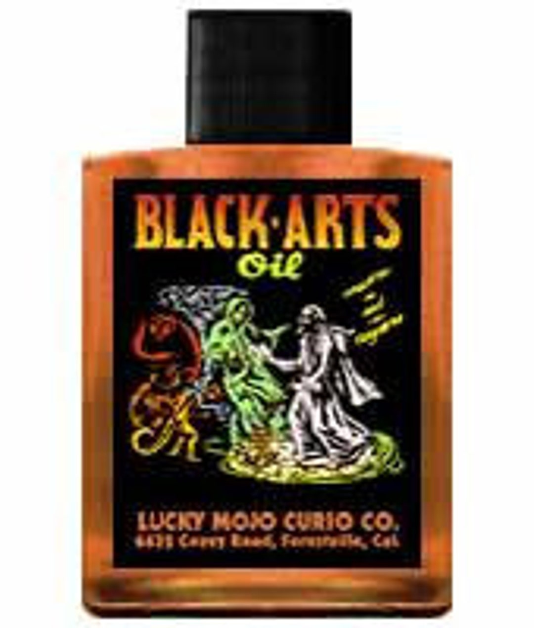 Genuine Lucky Mojo Black Arts Oil, Sachet Powder, Incense Powder, and ...