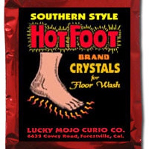 Genuine Lucky Mojo Hot Foot Oil, Sachet Powder, Bath Crystals, or ...
