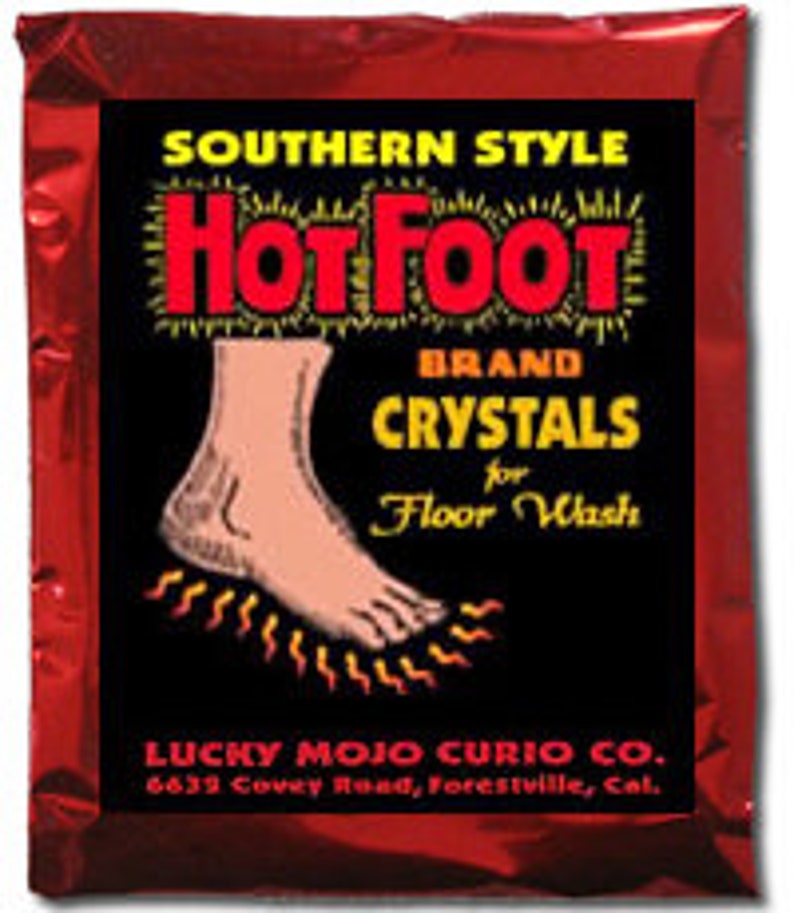 Genuine Lucky Mojo Hot Foot Oil Sachet Powder Bath Crystals - Etsy