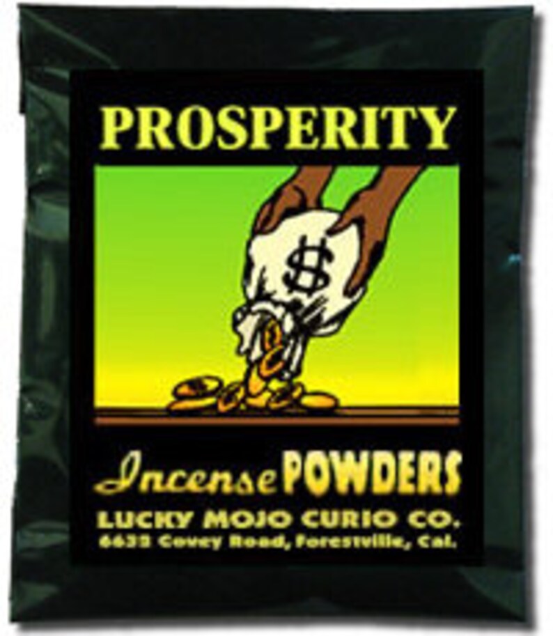 Genuine Lucky Mojo Prosperity Anointing Oil, Sachet Powder, Bath ...