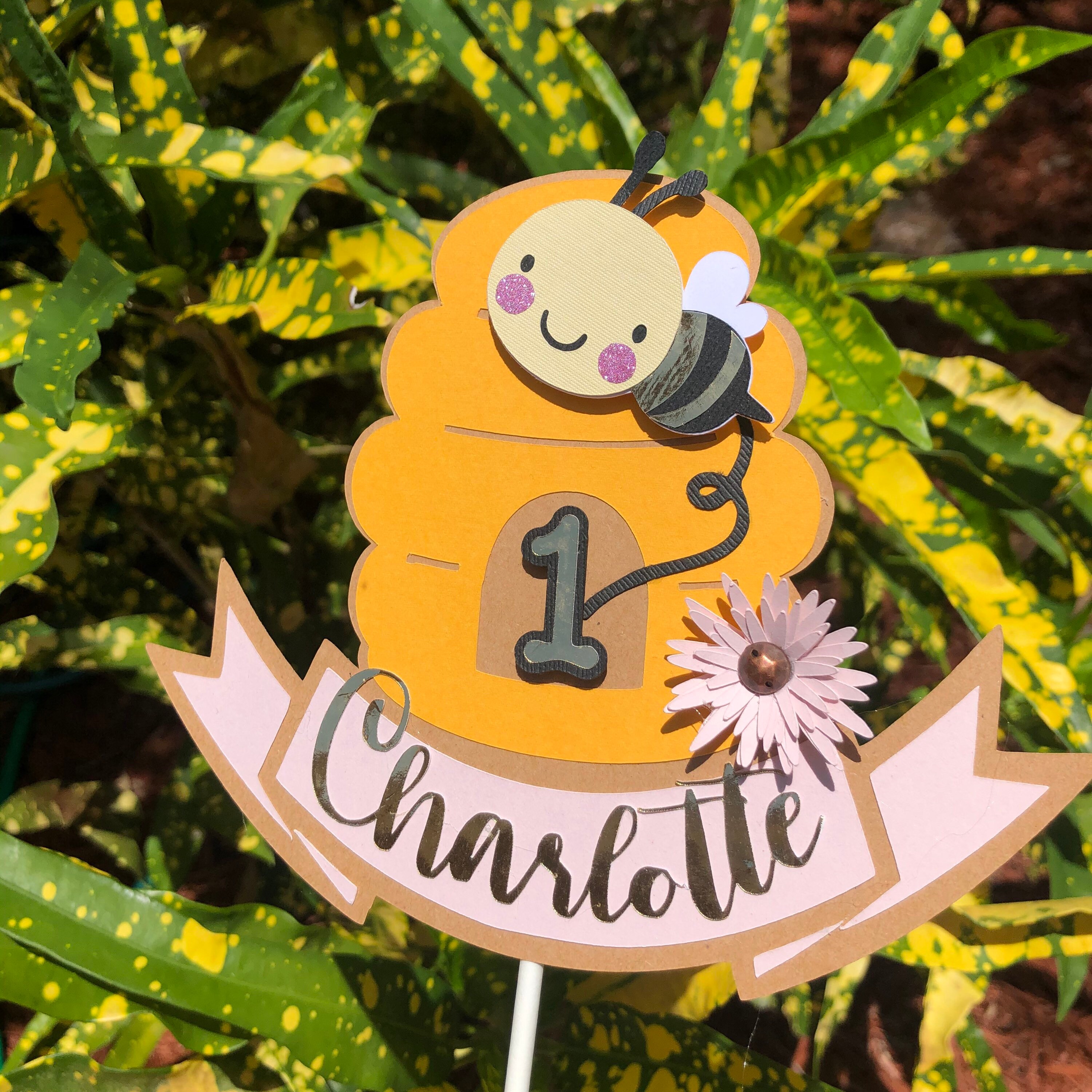Bee Cake Topper Bee Theme Party Bee Party Decor Bee First - Etsy