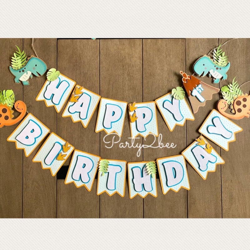 Dinosaur Happy Birthday - Etsy