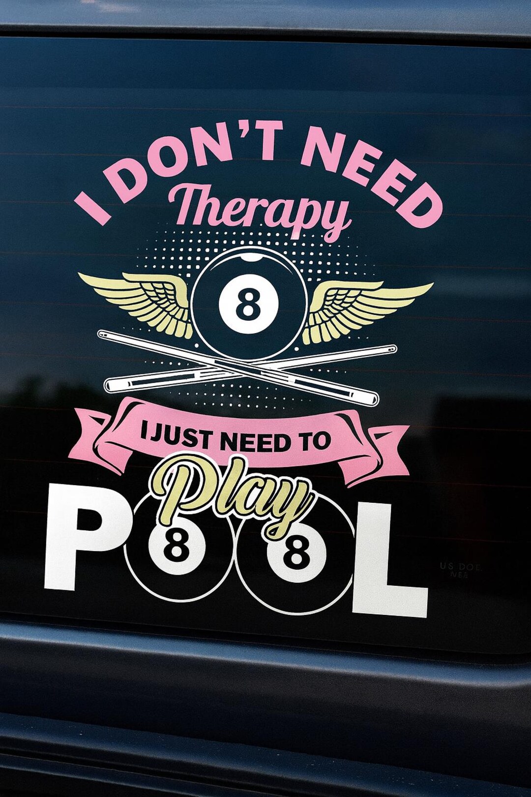 Funny Billiards Pool Vinyl Decal - Car, Window, Electronics - Etsy
