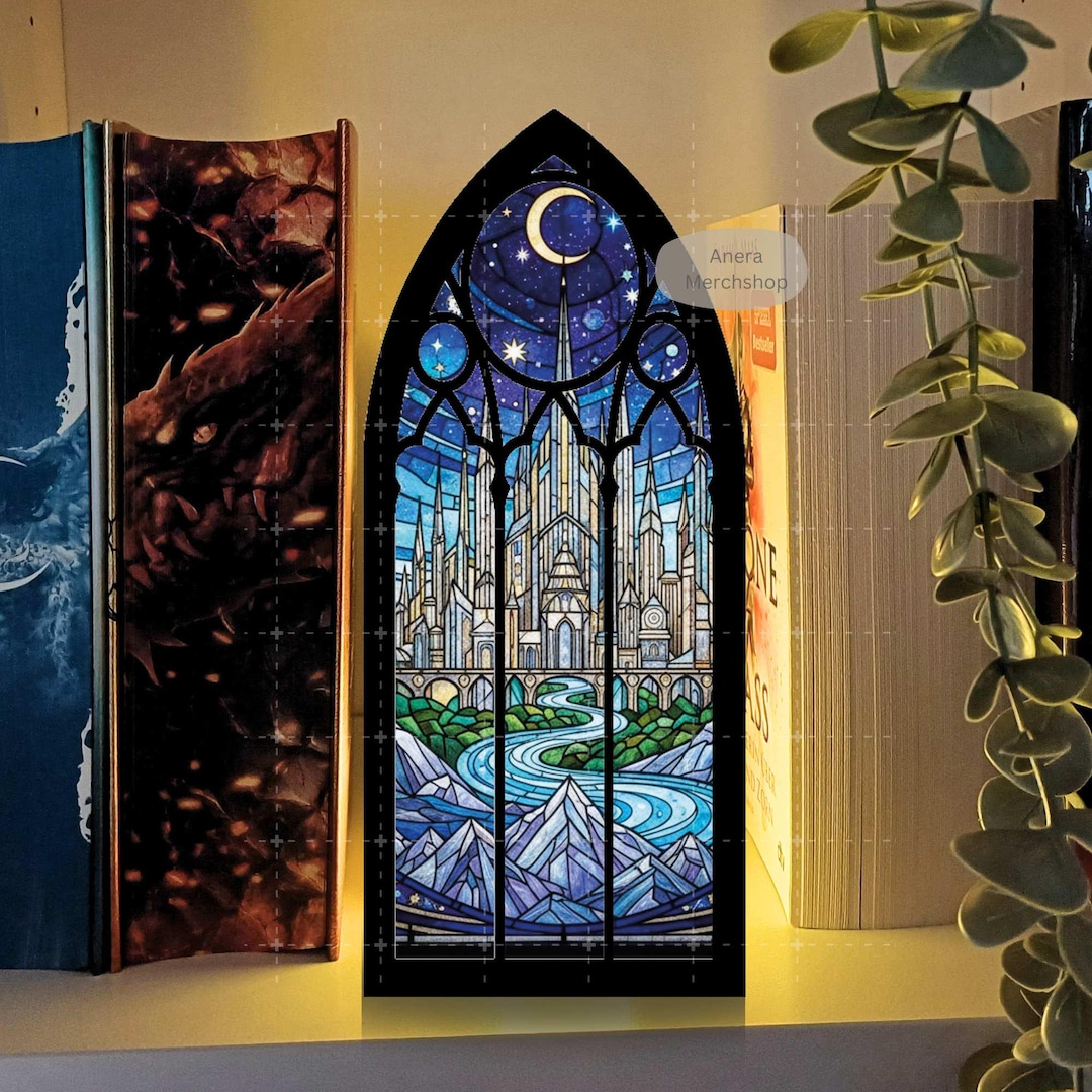LED Window Booknook Castle Light Gothic Book Corner Decoration for ...