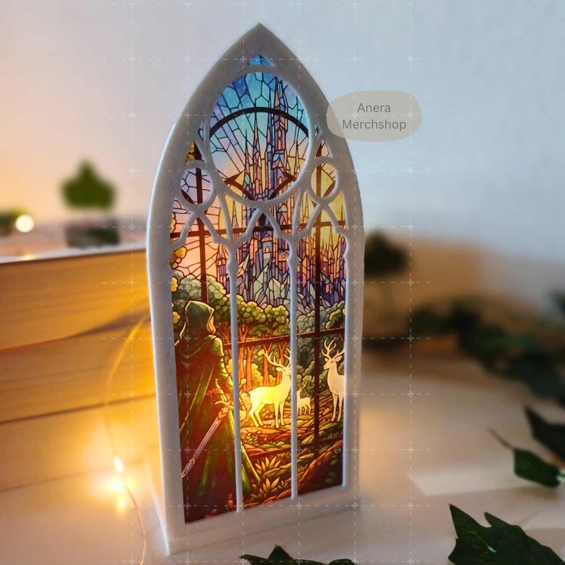 Booknook Light Fantasy Window, Book Corner Decoration for the Bookshelf ...