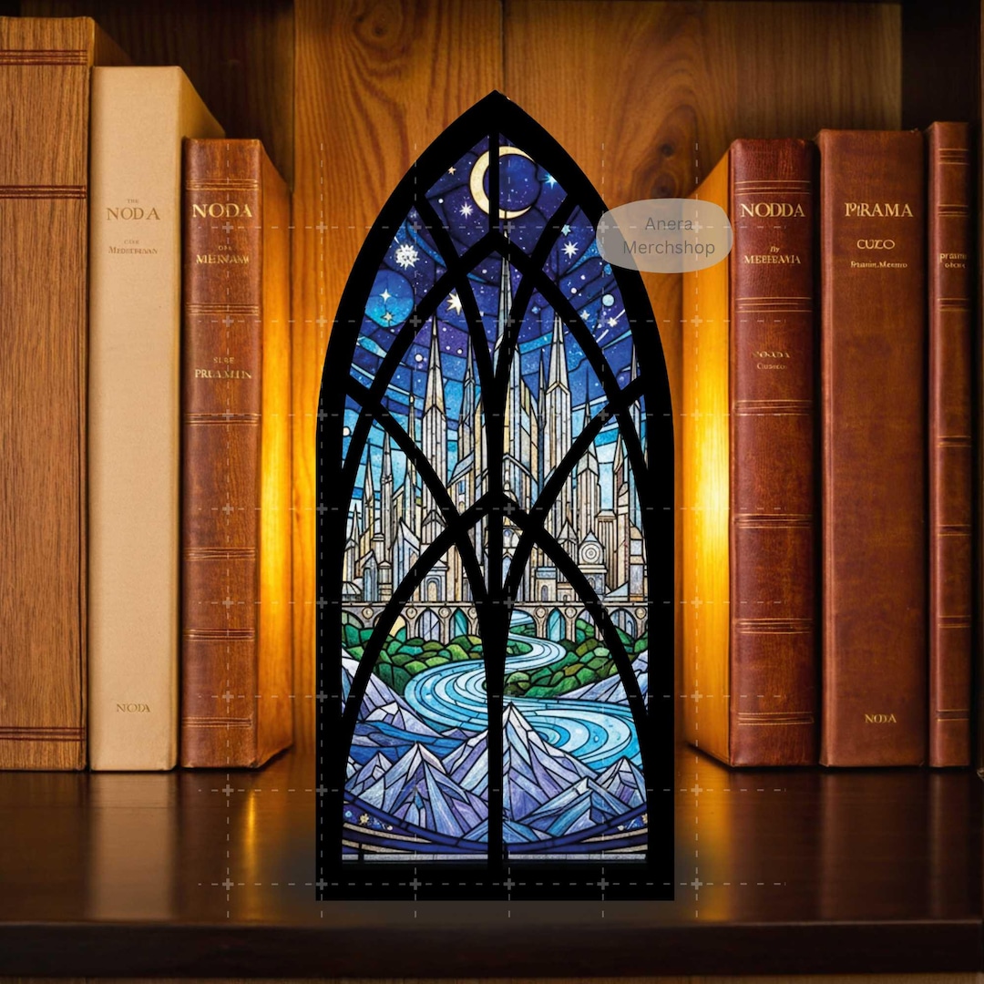 LED Window Booknook Castle Light Gothic Book Corner Decoration for ...