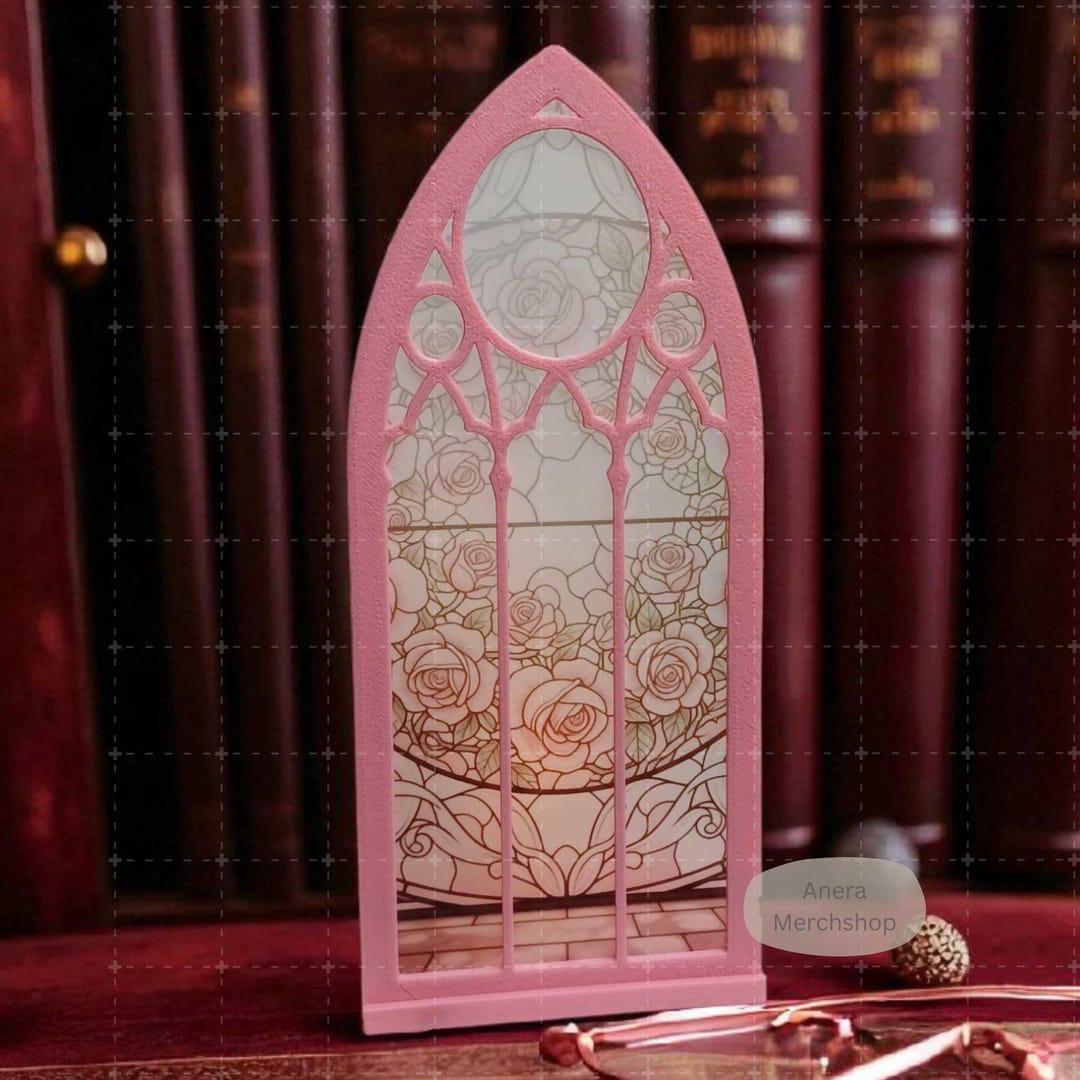 Luminous Booknook Roses Romantic, Book Corner Decoration Bookshelf 3D ...