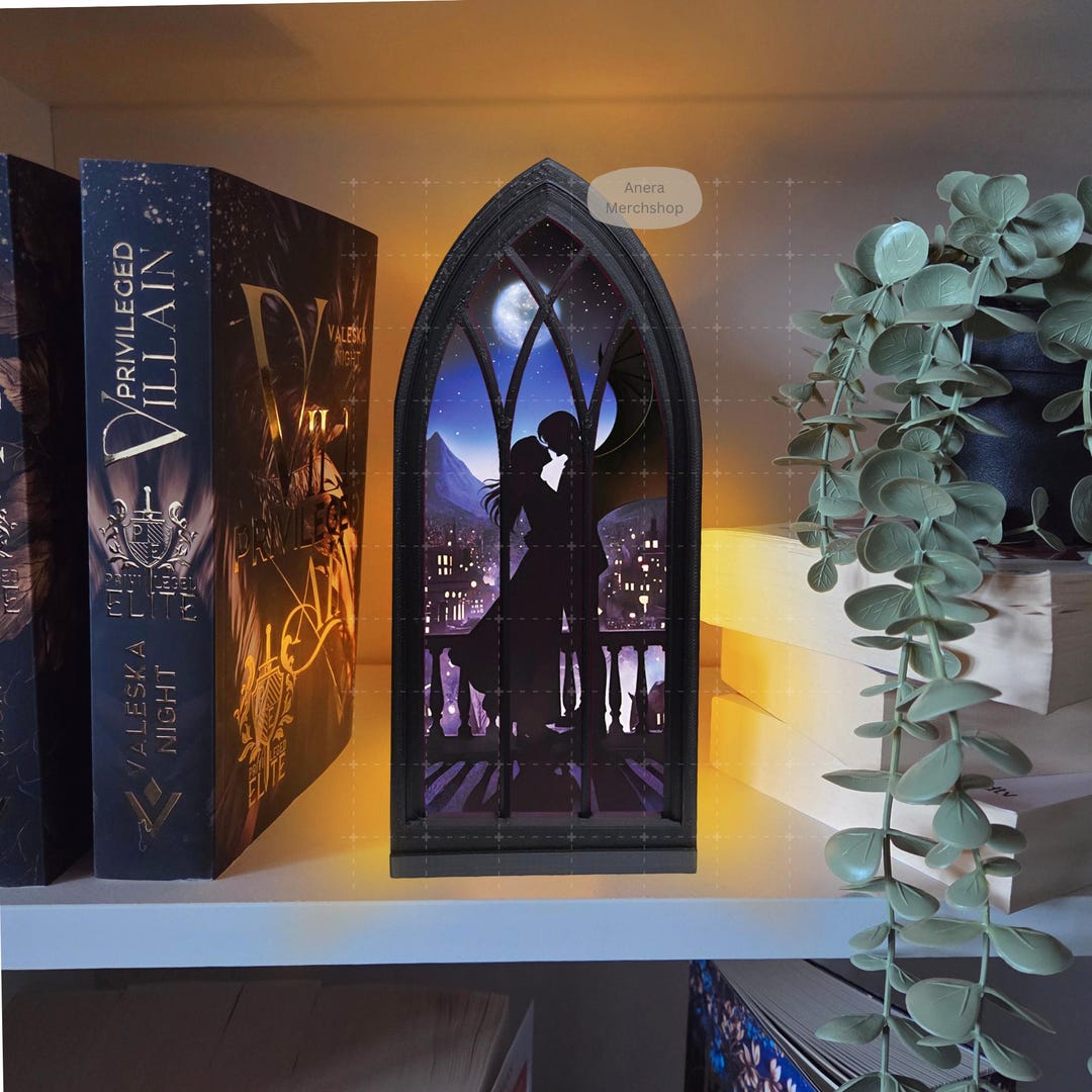 Fantasy Window Booknook With Mountains, Fantasy College for Book Lovers ...