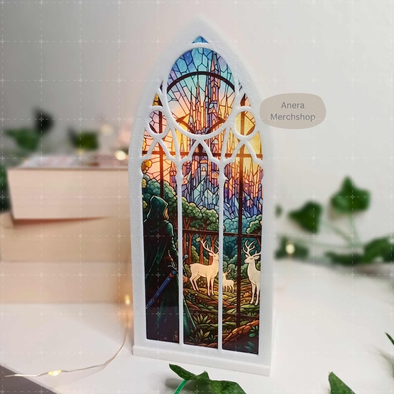 Booknook Light Fantasy Window, Book Corner Decoration for the Bookshelf ...