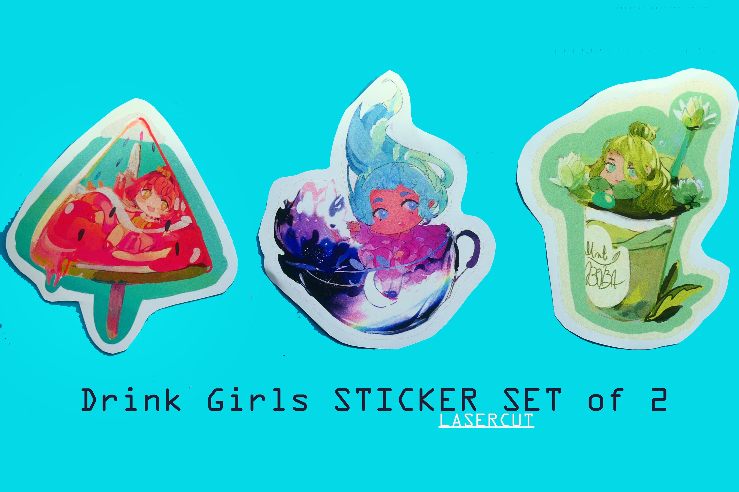 Different VINYL Sticker Sets 2-3 Stickers in Each | Etsy