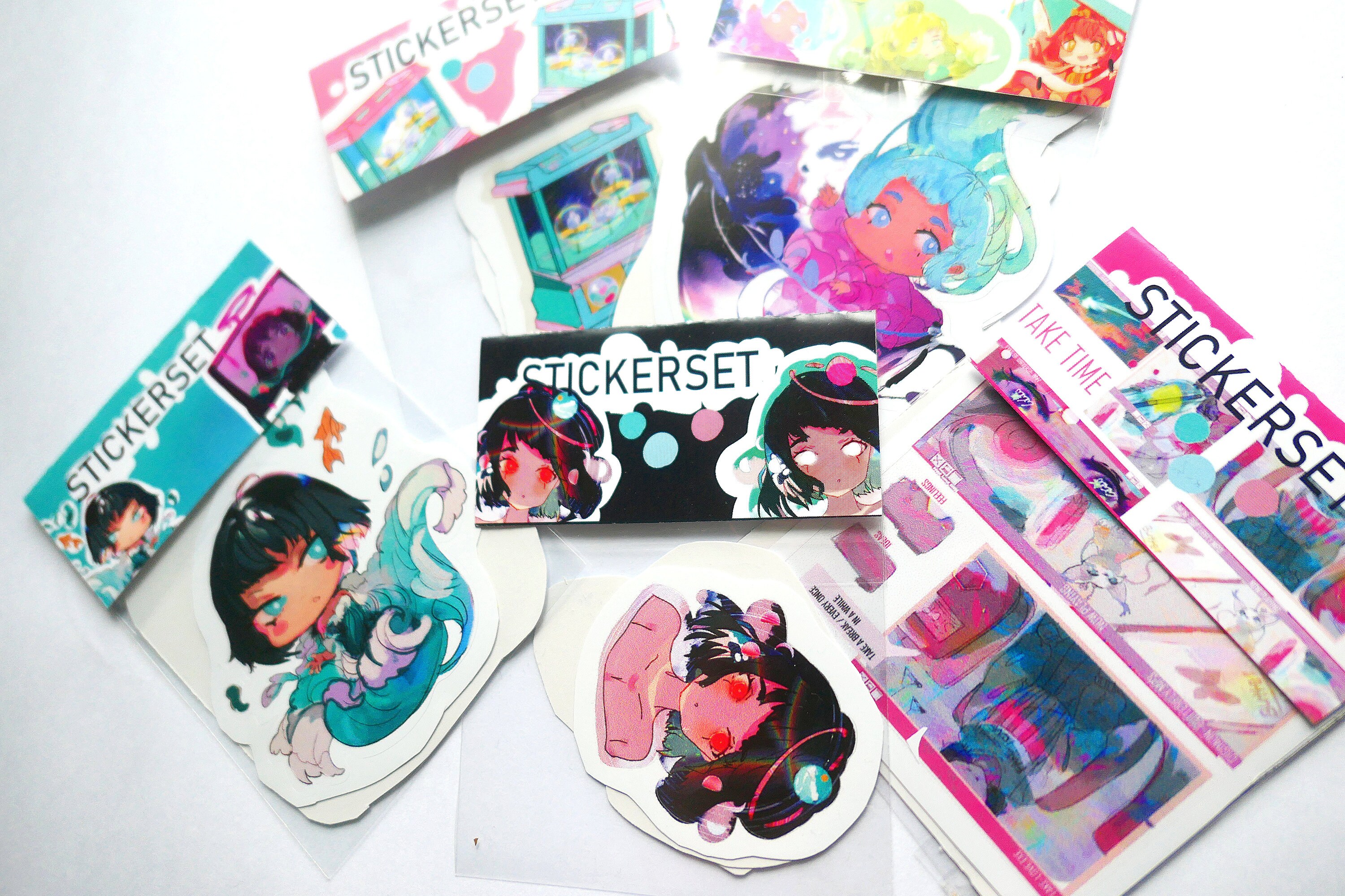 Different VINYL Sticker Sets 2-3 Stickers in Each | Etsy