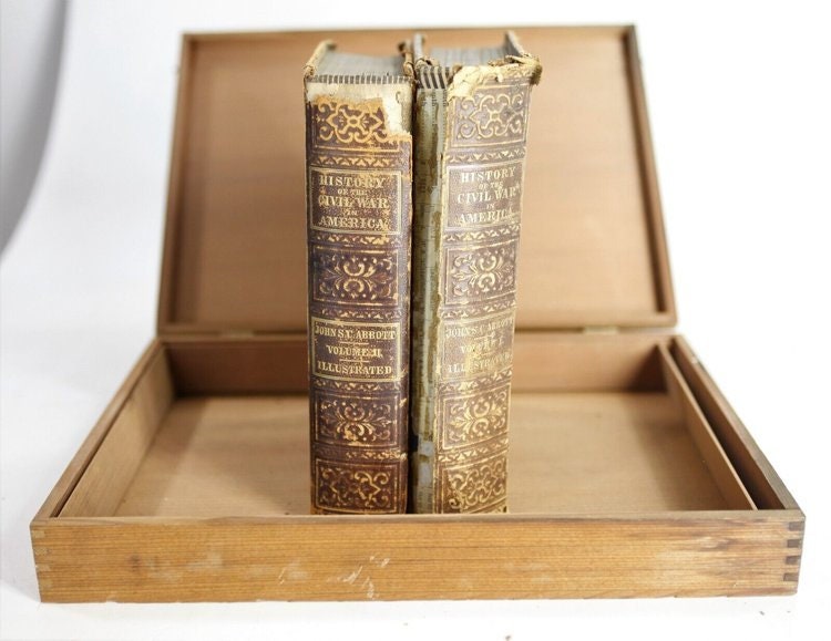 The History of the Civil War in America ( 2 Volume Wooden Box Set) - Etsy