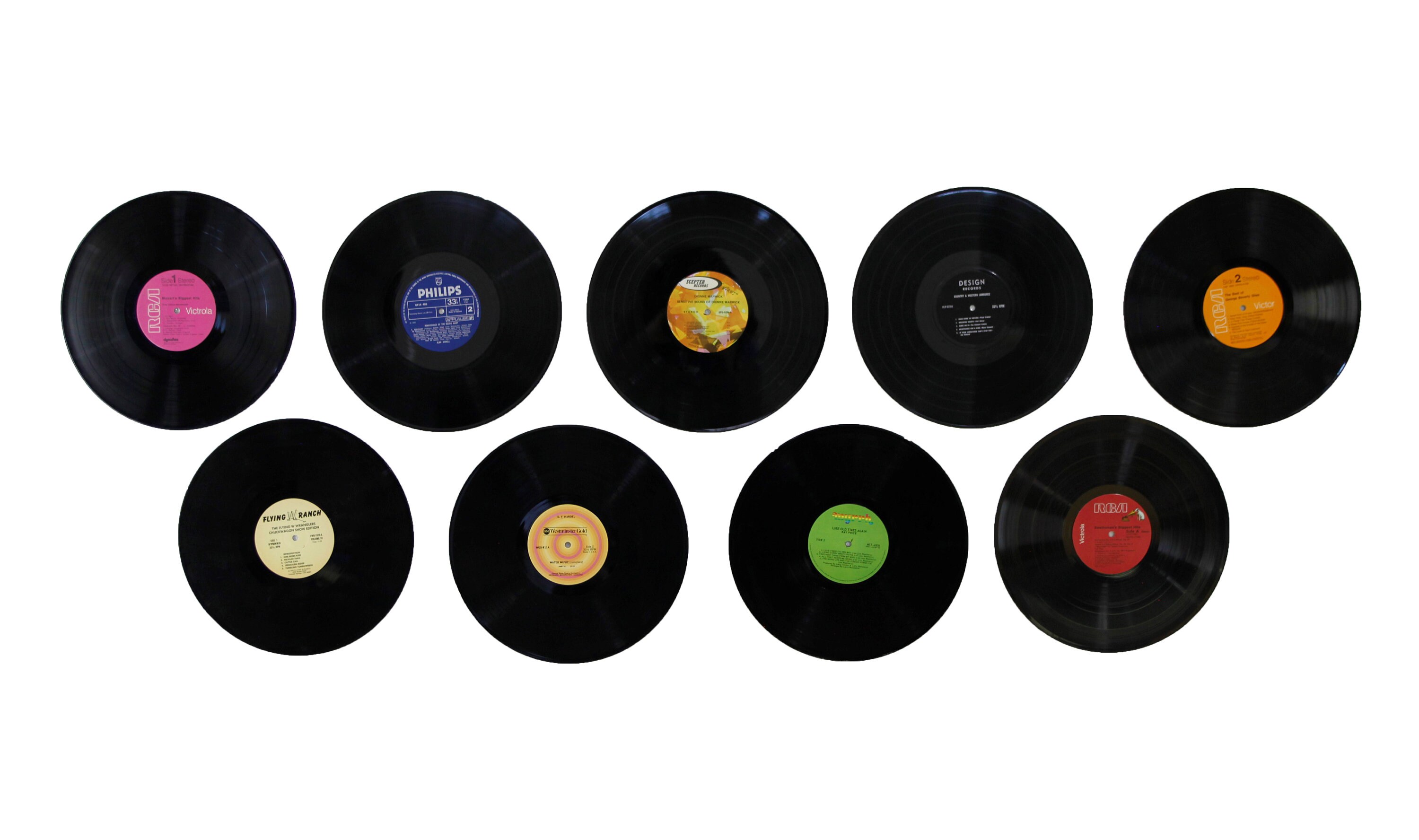 Lot of 10 12" Real Vinyl Records for Decor Wall Decoration Room and ...