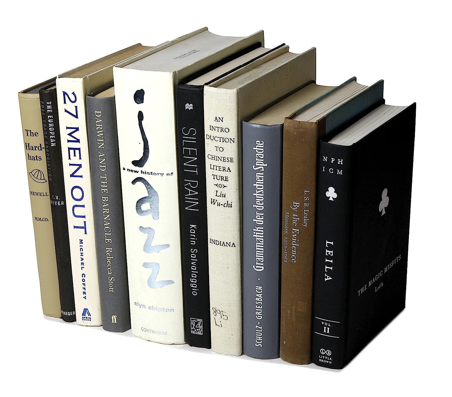 Books for Decoration - Modern Neutral Book Set 12" Long Home or Office ...