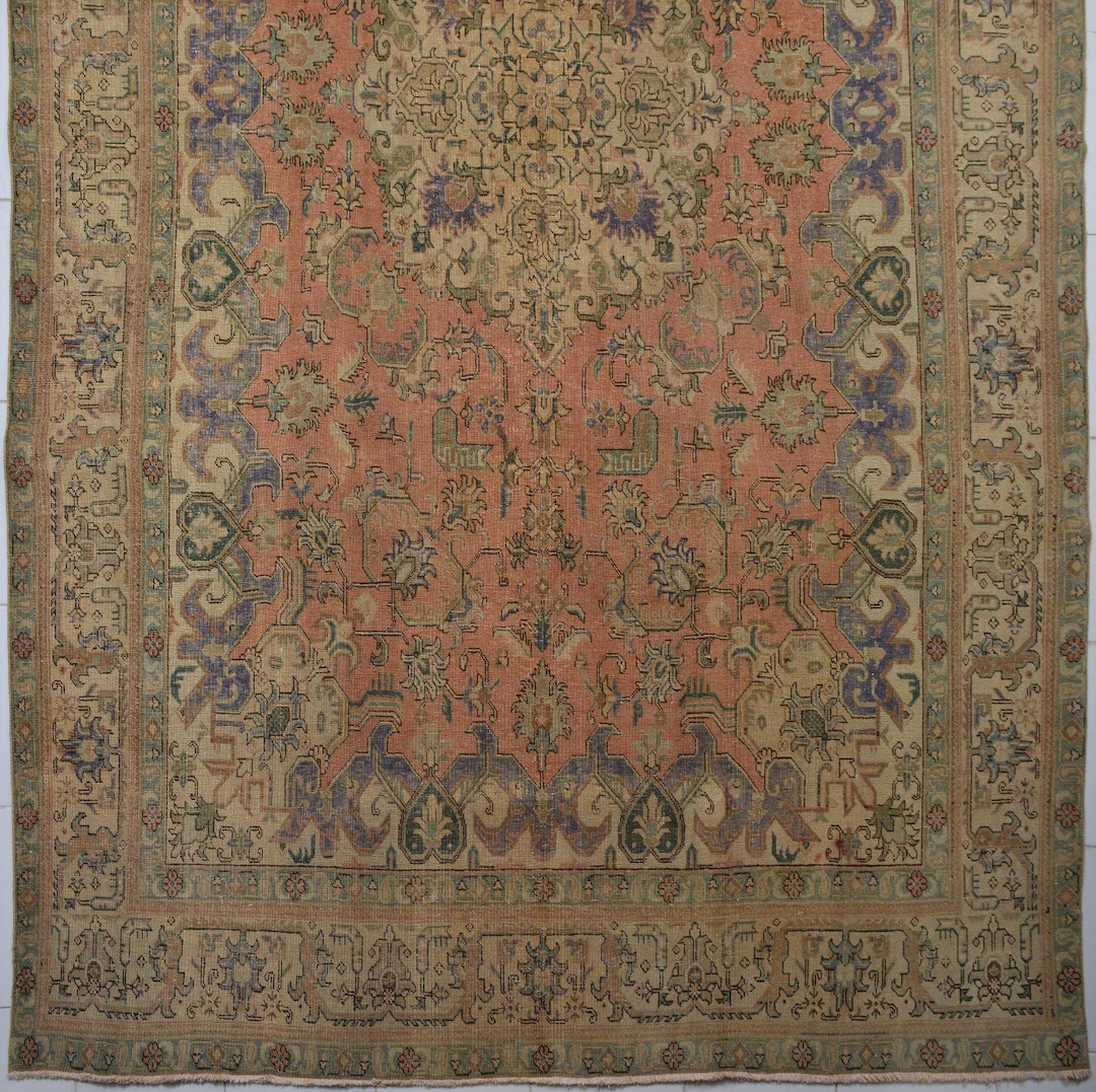 Decorative Vintage Rug, 8.95 X 12.33 Ft , 273 X 376 Cm , Vintage Rug ...