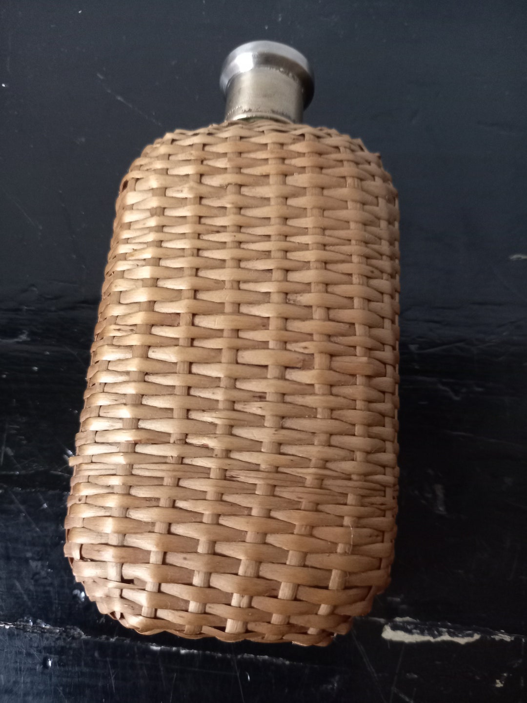 Antique Early 1900s British Colonial Hand Woven Wicker-rattan Wrapped ...