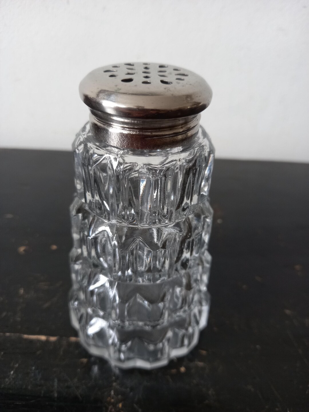 Mid Century Modern French Regency Diamond Cut Crystal Glass Sugar ...