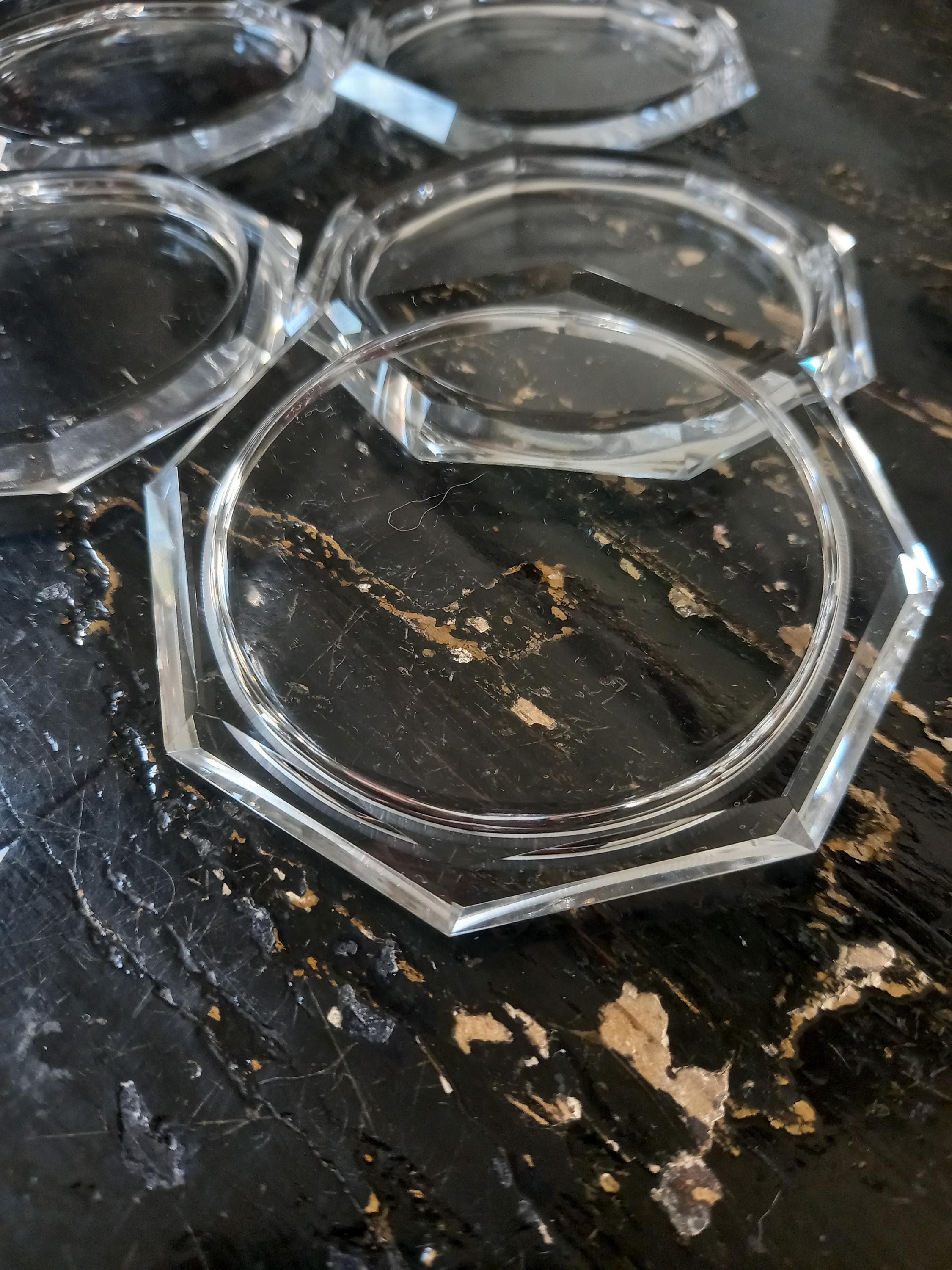 Lovely Mid Century Art Deco Dutch Design Cut Crystal Clear Glass ...